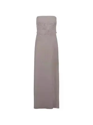Ermanno Scervino Strapless Lace Panel Dress