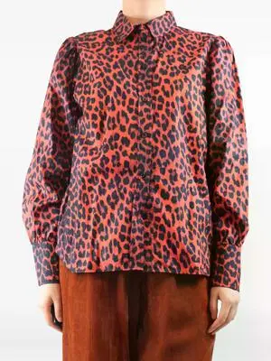 Ganni Animal Print Shirts For Women