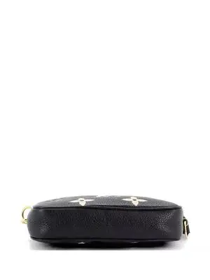 LOUIS VUITTON Pochette Accessoires Bicolor Monogram Empreinte Giant Mini Clutch Bag - Black