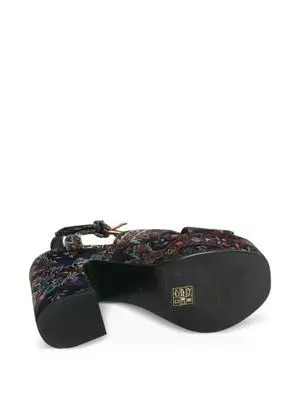 Etro Paisley Print Heeled Sandals