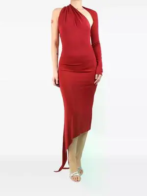 COURREGES Asymmetrical Midi Dress