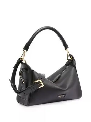 LANCEL Louison Grained Leather Shoulder Bag - Black