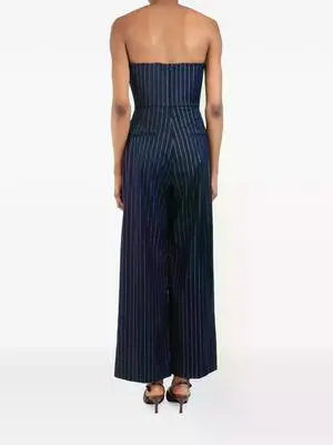 Alex Perry Strapless Pinstripe Jumpsuit