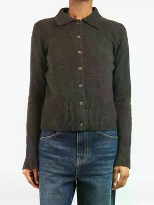 Le Kasha Collared Knit Cardigan