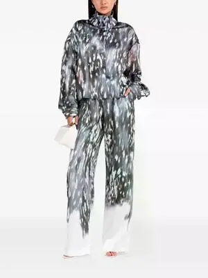 IRO PARIS Abstract Print High Neck Blouse