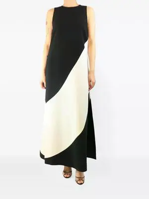 Alice + Olivia Crepe Sleeveless Maxi Dress