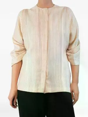 EMILIA WICKSTEAD Striped Puffed-sleeve Shirt