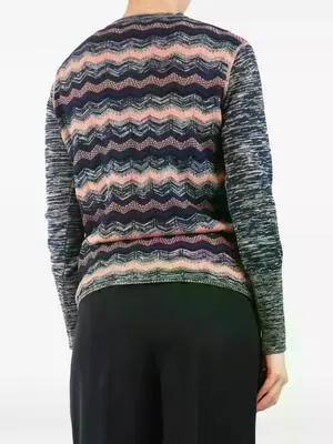 Missoni Zig-zag Knit V-neck Sweater