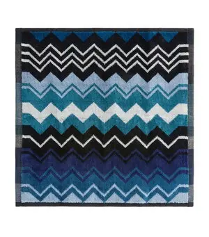 Missoni Set Of 6 Giacomo Facecloths - Blue