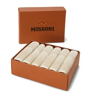 Missoni Set Of 6 Marea Facecloths