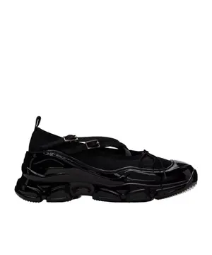 Simone Rocha Round Toe Paneled Ballerines