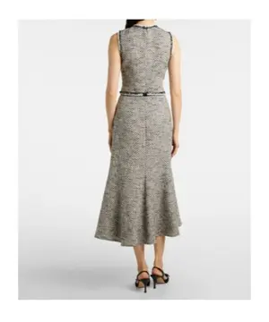 SAFIYAA LONDON Andrea Tweed Midi Dress