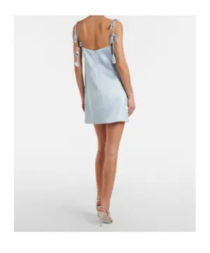 SELF-PORTRAIT Floral Satin Mini Dress