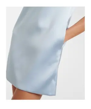 SELF-PORTRAIT Floral Satin Mini Dress