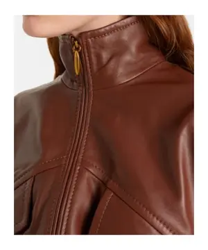 Zimmermann Luna Leather Bomber Jacket