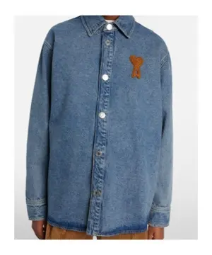 Ami Logo Denim Shirt