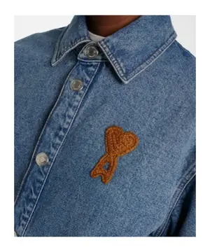 Ami Logo Denim Shirt