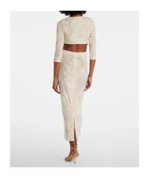 Roberto Cavalli Printed Midi Skirt