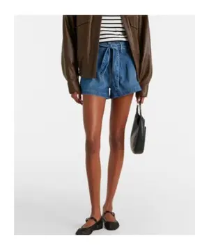 Veronica Beard High-waisted Denim Shorts