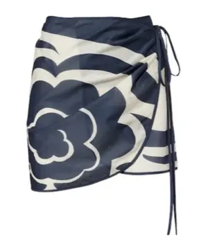 SIR. Lilou Printed Cotton Beach Cover-up - Blue