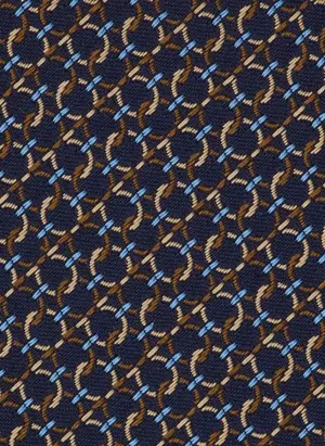 FERRAGAMO Gancini Silk Jacquard Neck Tie
