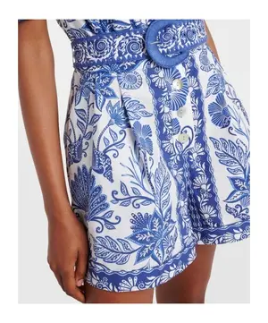 Farm Rio Printed Belt Jumpsuit