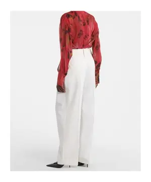 Victoria Beckham Wool-blend Wide-leg Pants