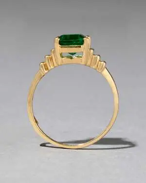 Alexis Bittar 14k And Emerald Ring
