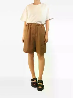 MARGARET HOWELL Elasticated Waist Linen Shorts