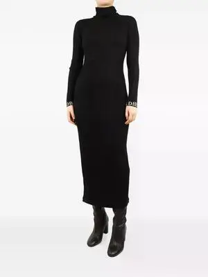 Goldbergh Mireille Maxi Ribbed-knit Dress - Black