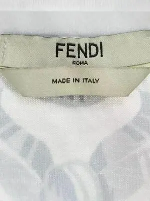 Fendi Cropped Top With Floral Appliqu