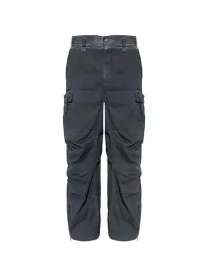 DIESEL® Multi-pocket Zip-detail Cargo Pants - Grey