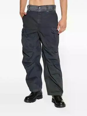 DIESEL® Paneled Cargo Pants - Grey