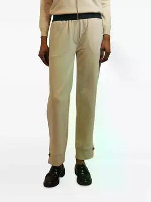 Brunello Cucinelli Button-cuff Track Pants - Neutrals