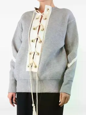 Sacai Lace-up Sweatshirt