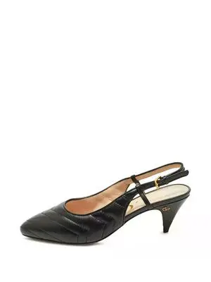 Gucci Matelassé Slingback Pumps