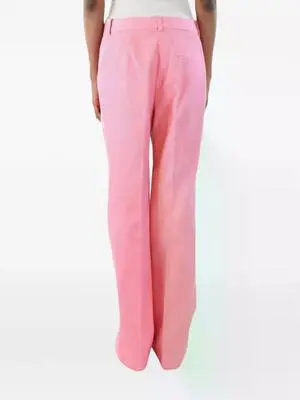 Victoria Beckham Corduroy-texture Straight-leg Trousers