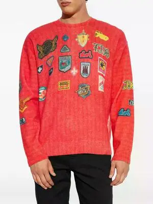 DIESEL® K-patcy Patch-detail Sweater