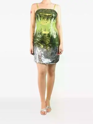 Jovani Sequin-embellished Spaghetti-strap Mini Dress