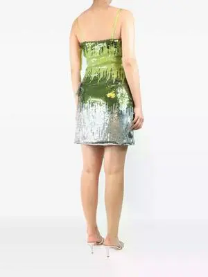 Jovani Sequin-embellished Spaghetti-strap Mini Dress