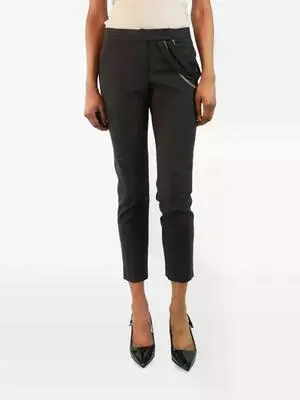 Brunello Cucinelli Monili Chain Detail Cropped Trousers - Grey