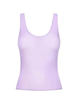 MAISON CLOSE Double Sens Sheer Tank Top - Purple