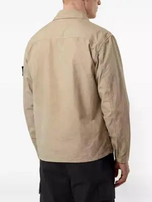 Stone Island Logo Patch Zip-up Jacket