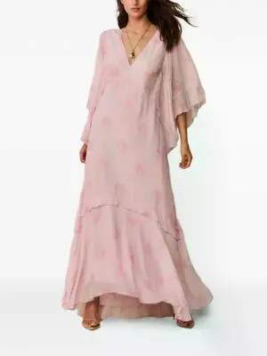 LoveShackFancy Brinley Floral Print Maxi Dress