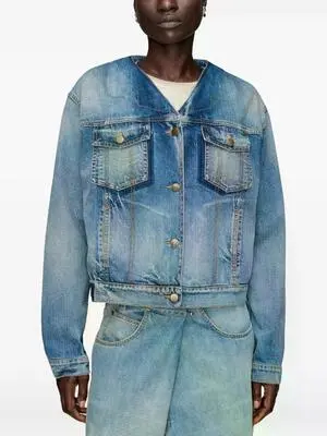 MAISON MARGIELA Foldable Collar Denim Jacket