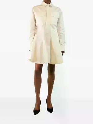Alaïa Long-sleeve Pleated Mini Dress