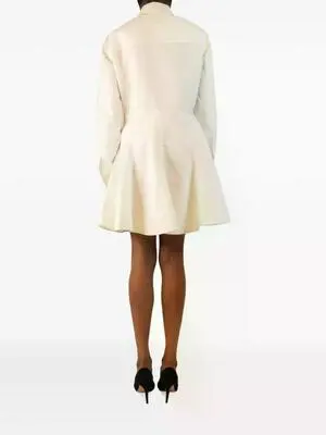 Alaïa Long-sleeve Pleated Mini Dress