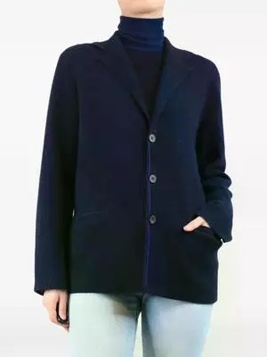 Guest In Residence Notched-lapel Button-front Cardigan