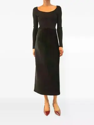 Alaïa Fleece Midi Skirt