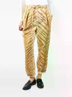 Ulla Johnson Animal Print Drawstring Trousers
